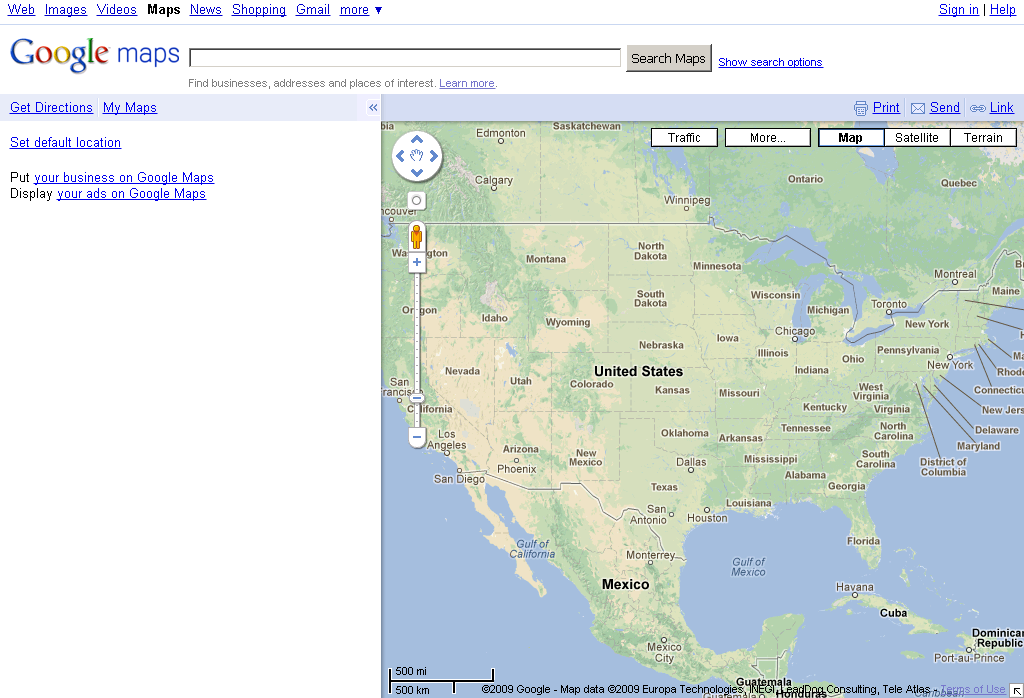 19 Years of Google Maps Website Design History - 48 Images - Version Museum