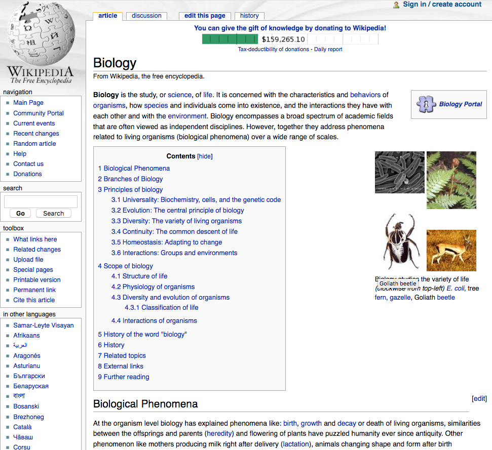 24 Years of Wikipedia Website Design History - 17 Images - Version Museum